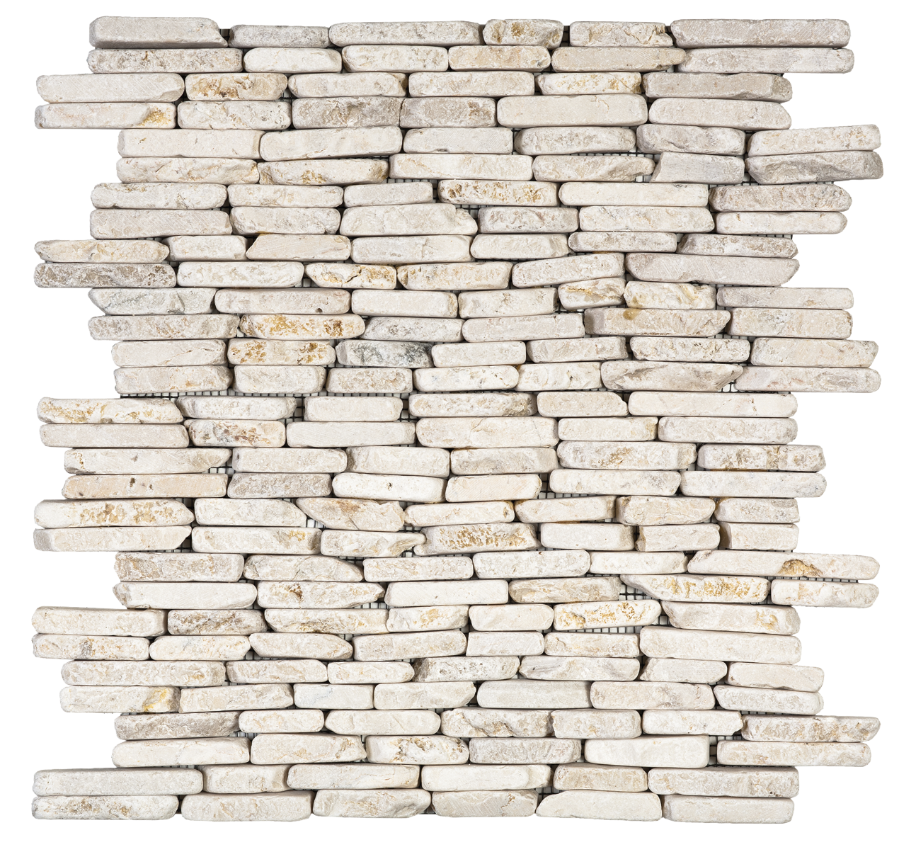 Bati Orient USA White Stacked Brick Marble Interlocking