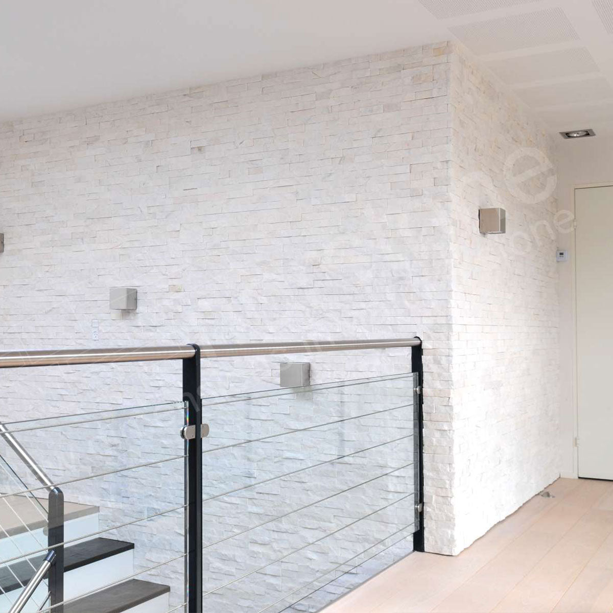 Norstone 6x24 White Quartz Corner