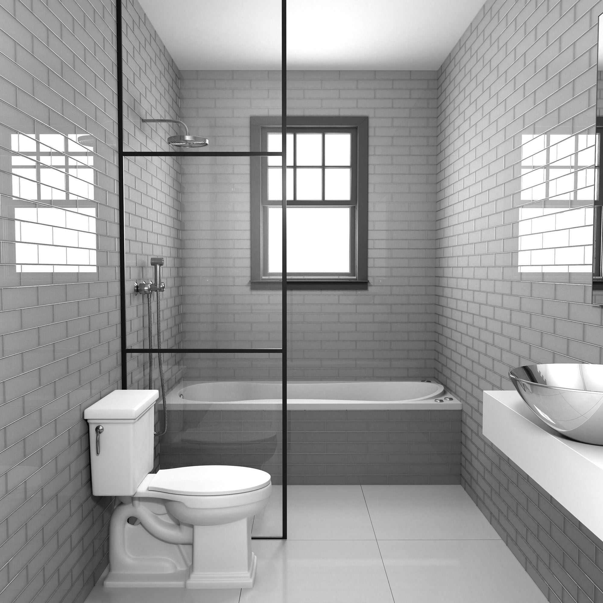 3x12 Mist Tiles | Tranquil Beauty