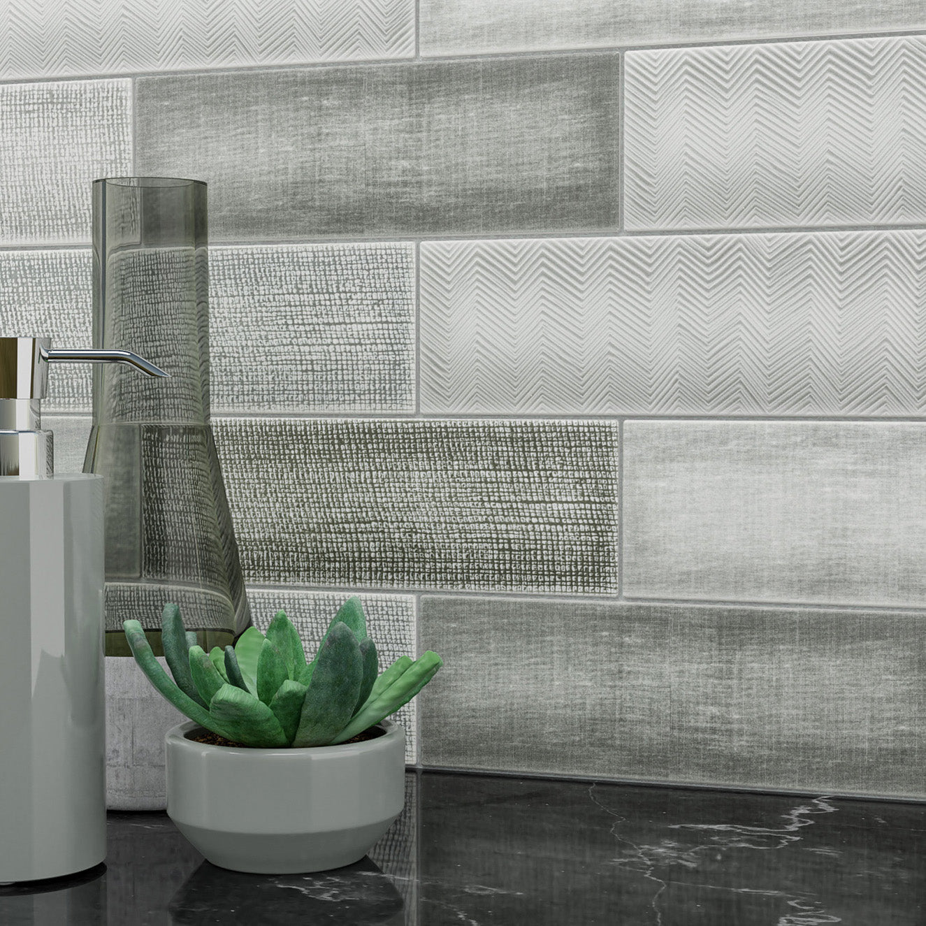 4x12 Loft Gray Tiles | Contemporary Elegance